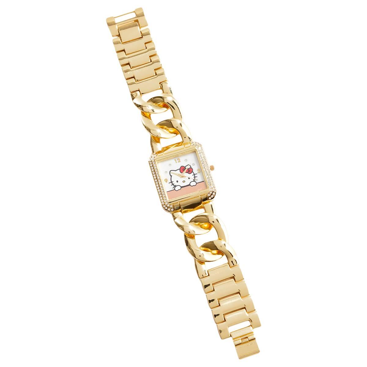 Click here for Womens Hello Kitty(R) Gold-Tone Bracelet Watch - H... prices