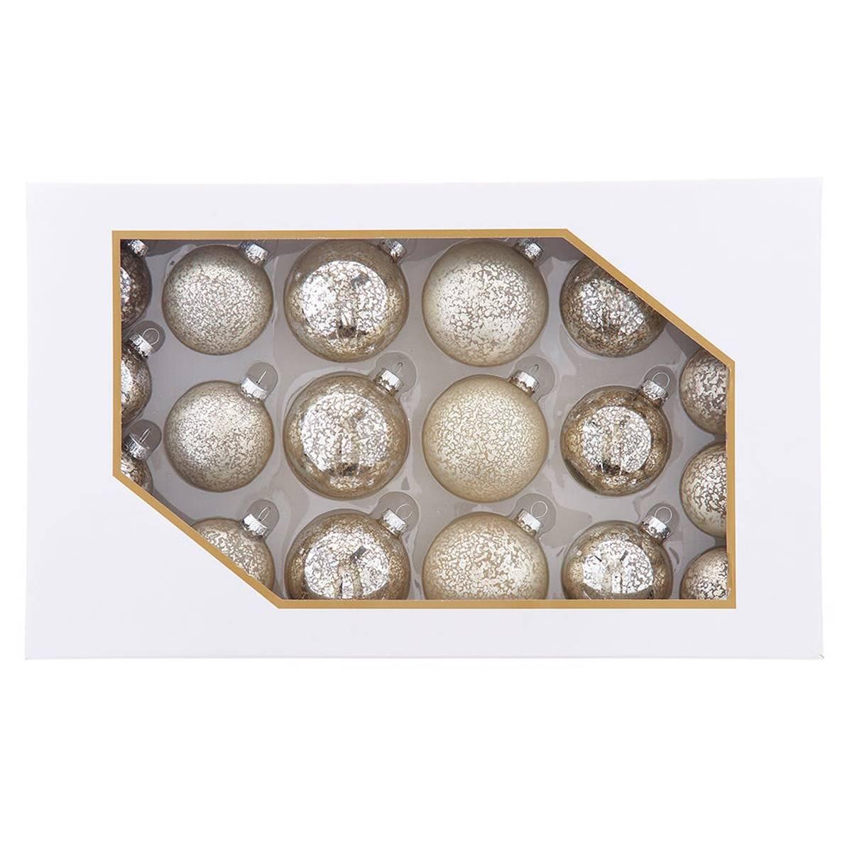 Click here for Kurt S. Adler Shiny & Matte Platinum Mercury Glass... prices