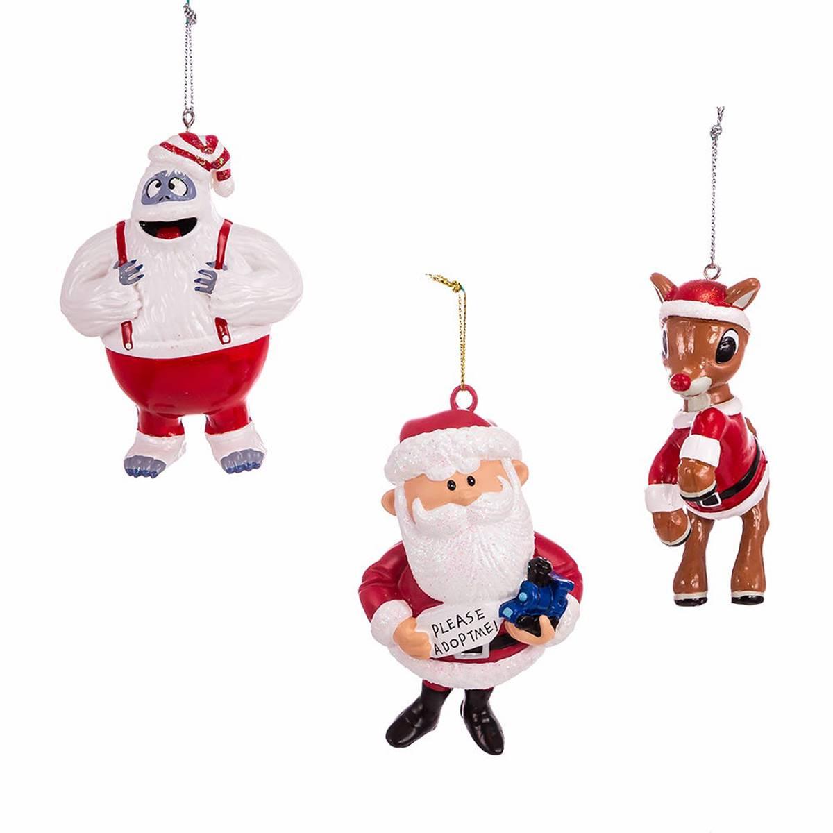Kurt S. Adler Rudolph The Red Nose Reindeer(R) Blow Mold Ornaments