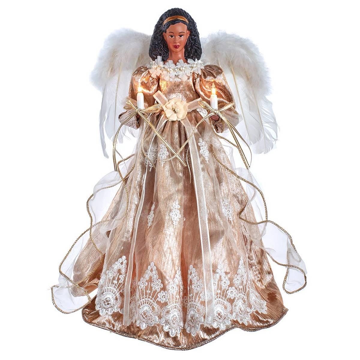 Click here for Kurt S. Adler 16in. African-American Angel Tree To... prices