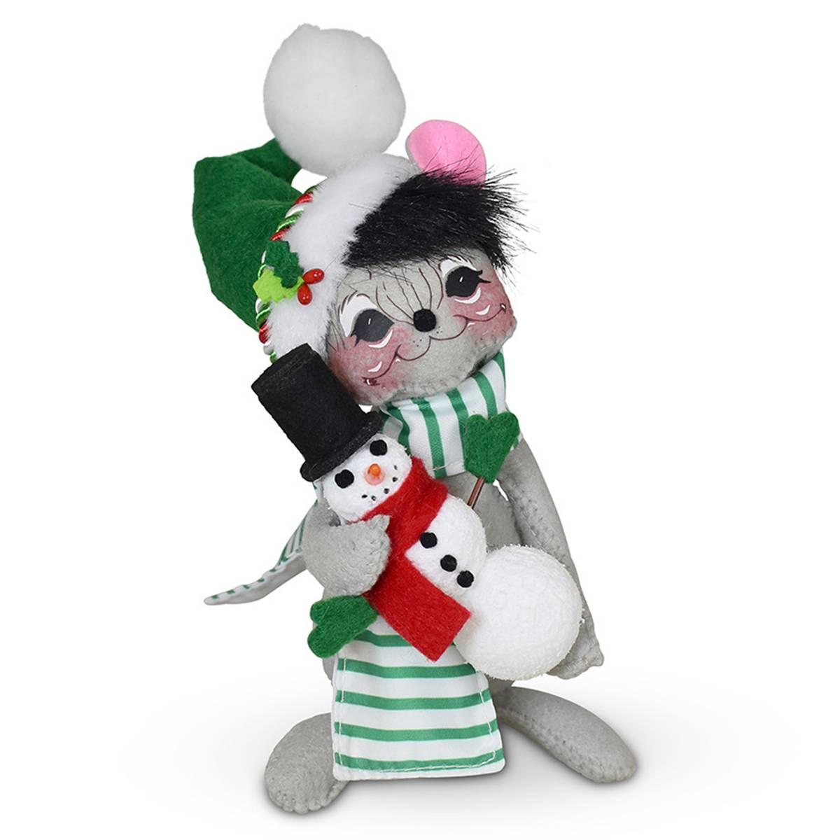 Click here for Annalee Snowy Day Mouse with Snowman prices