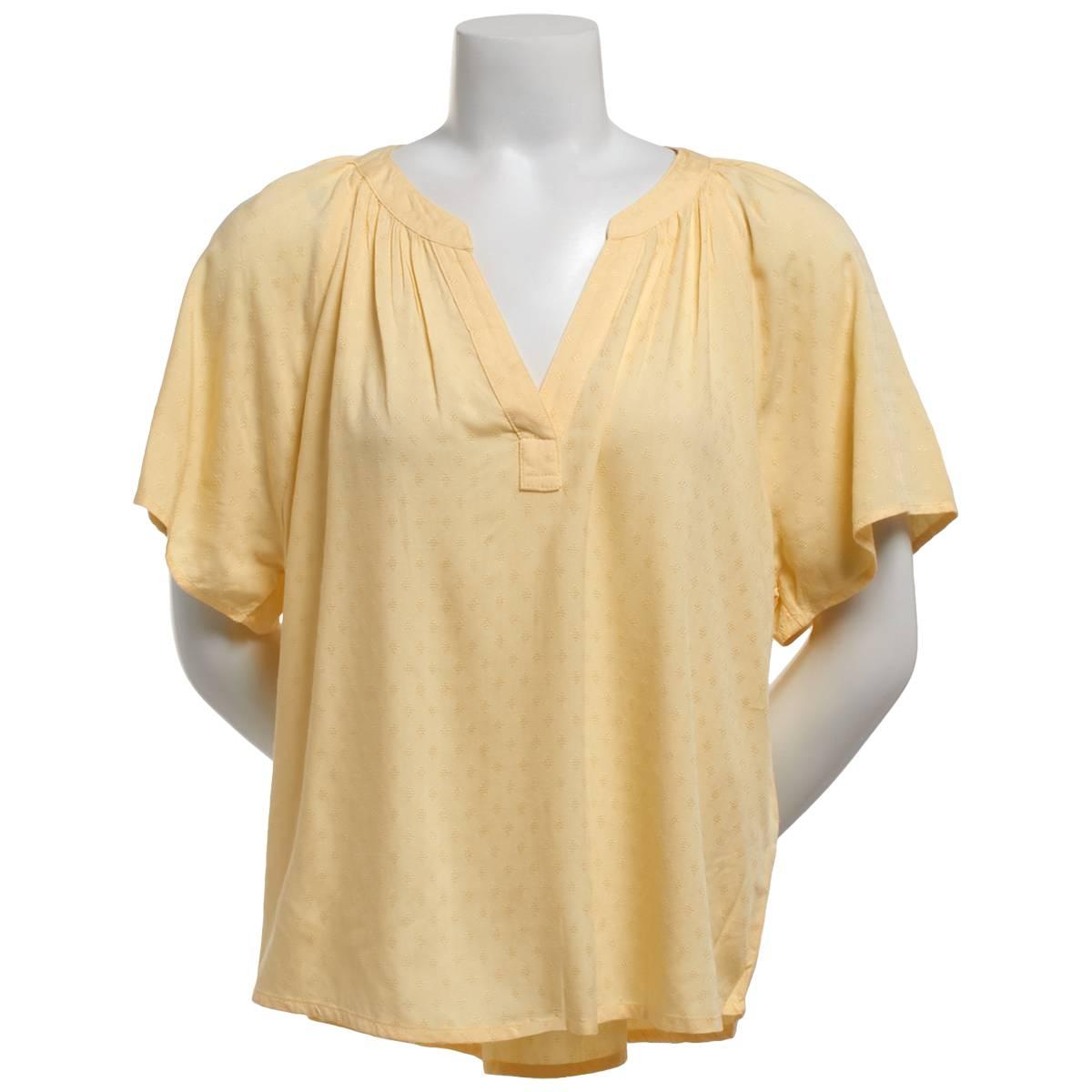 Click here for Womens beachlunchlounge Kirby Dobby Split Neck Blo... prices