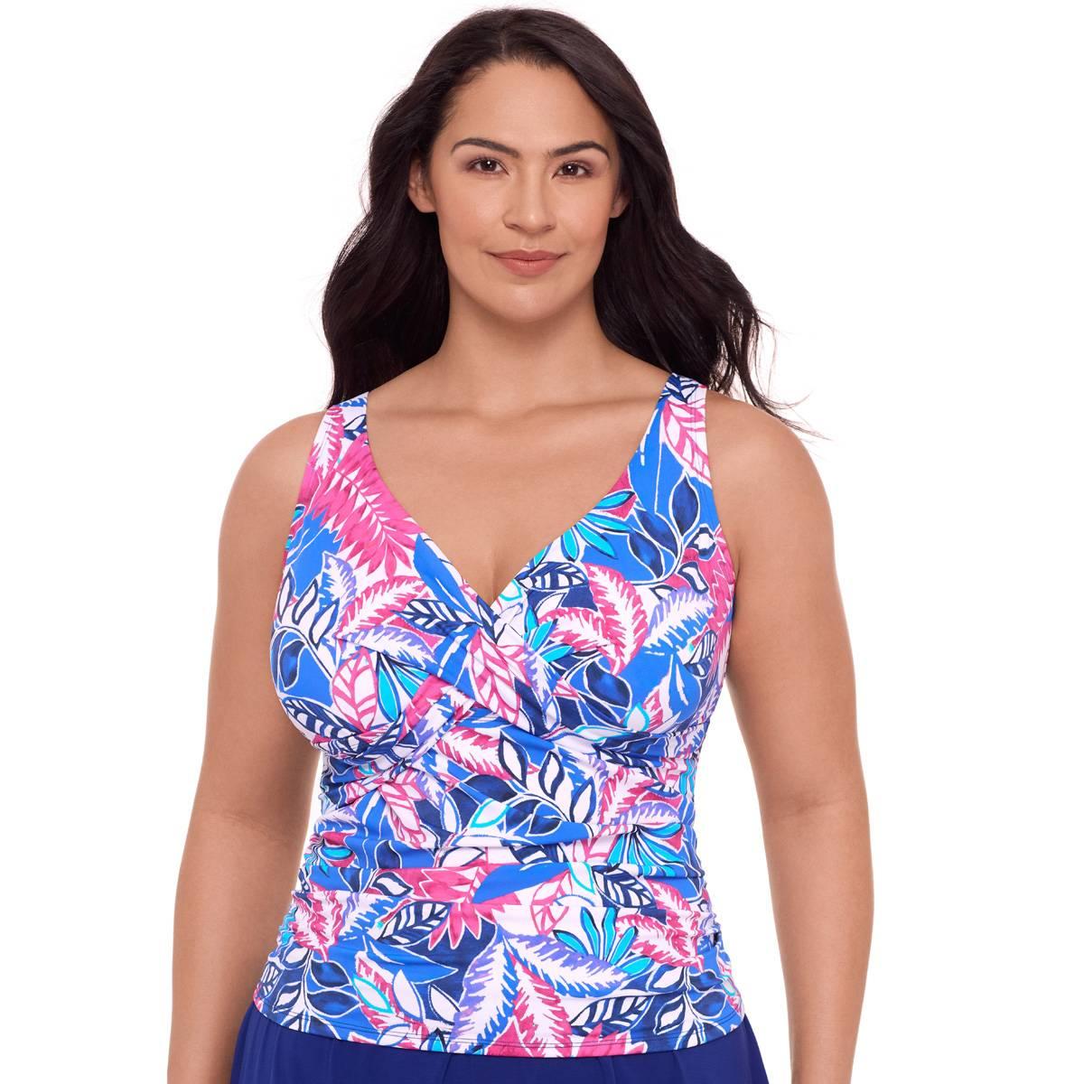 Click here for Plus Size American Beach Into the Jungle V Neck Ta... prices