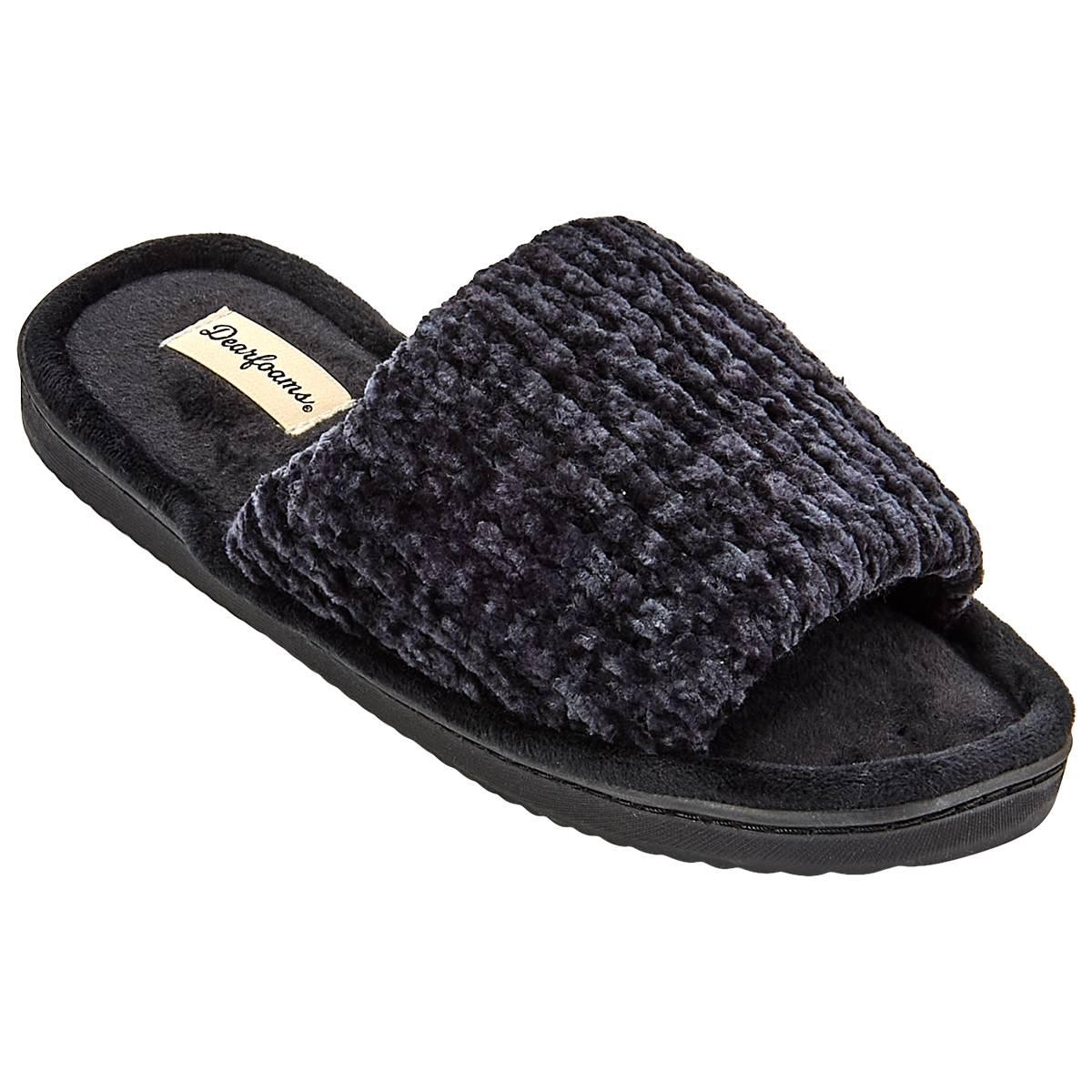 Click here for Womens Dearfoams(R) Felicity Chenille Slides prices