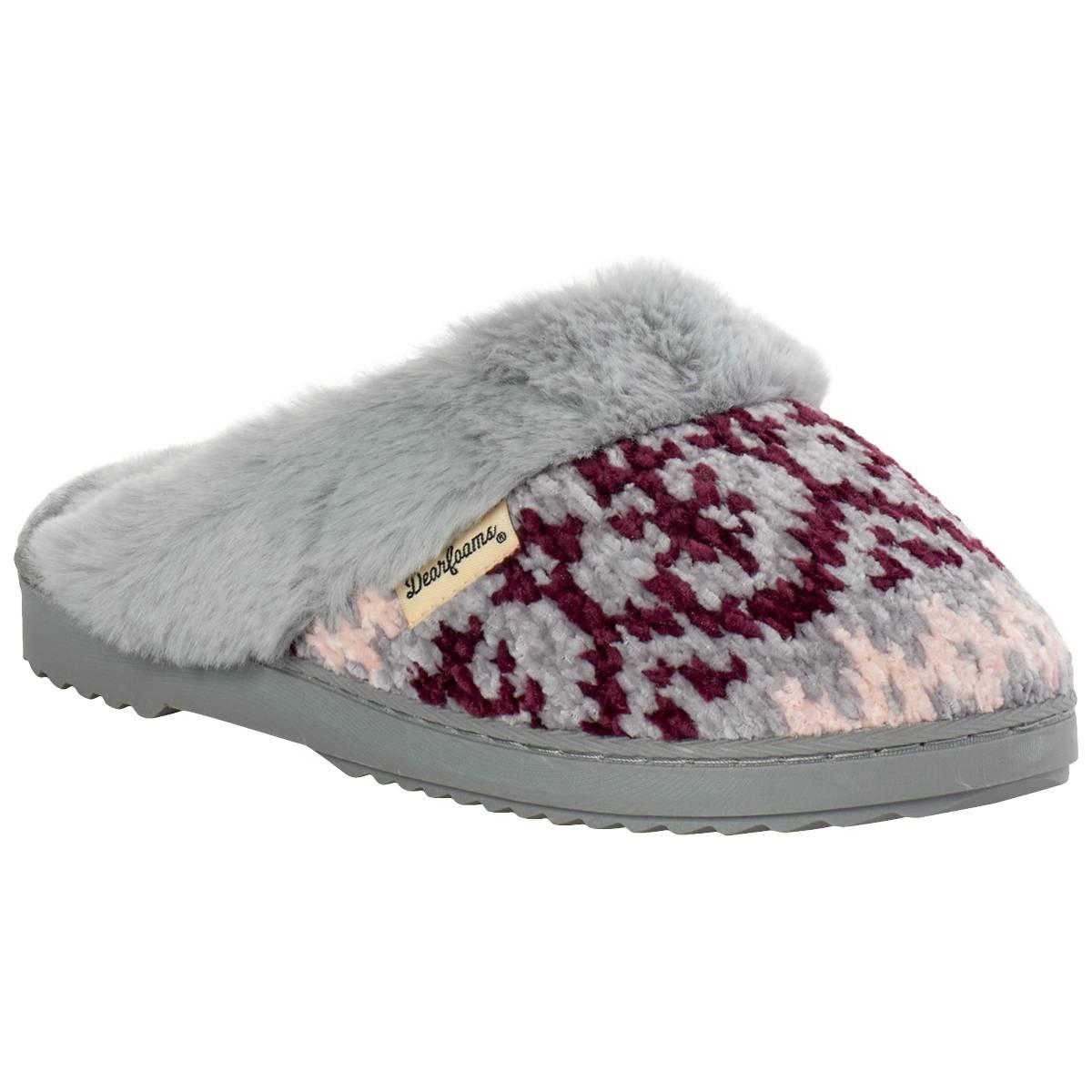 Click here for Womens Dearfoams(R) Allison Chenille Fair Isle Scu... prices