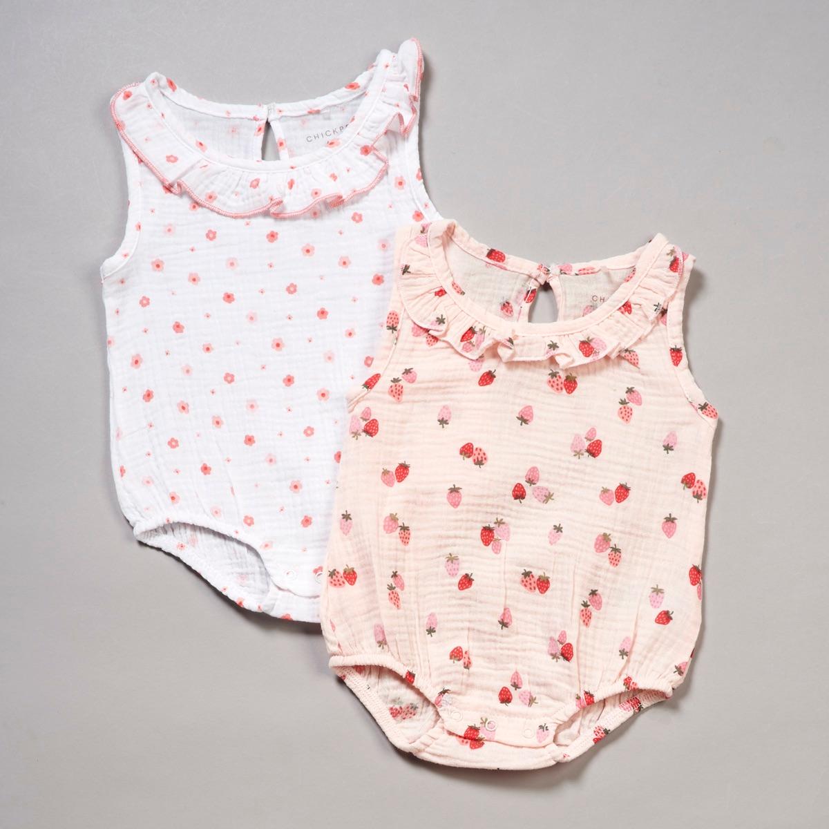Click here for Baby Girl (NB-9M) Chick Pea 2pk. Strawberry Tank B... prices