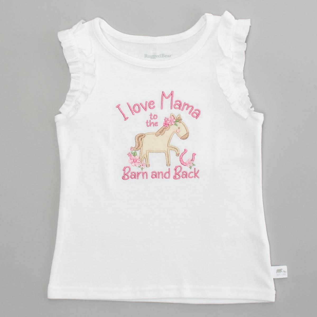 Click here for Toddler Girl Rugged Bear(R) I Love Mama Barn & Bac... prices