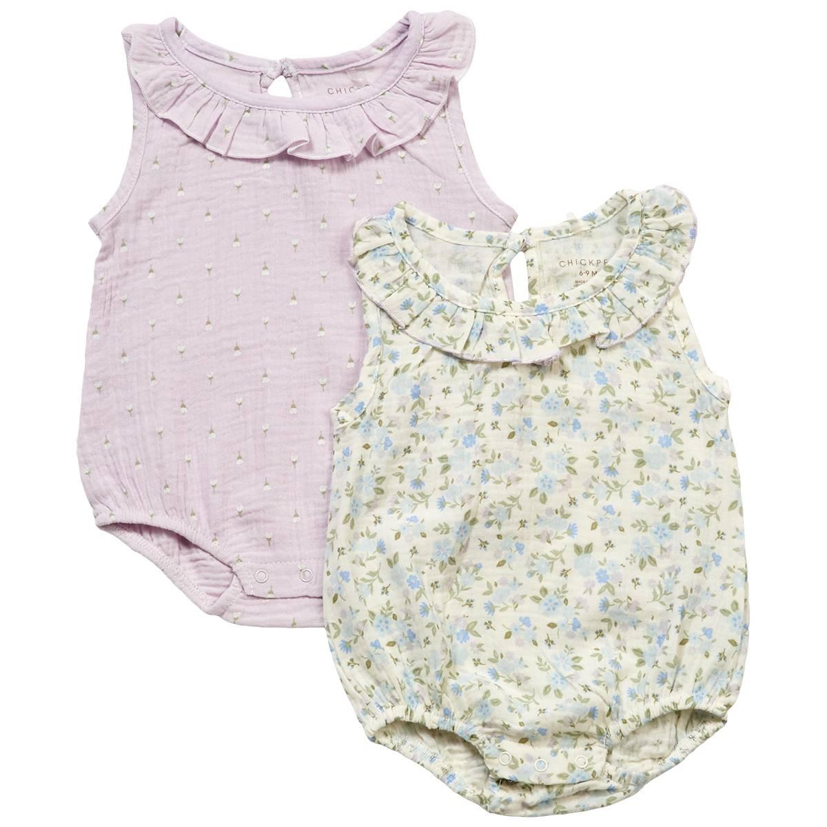 Click here for Baby Girl (NB-9M) Chick Pea 2pk. Floral Sunsuit Se... prices