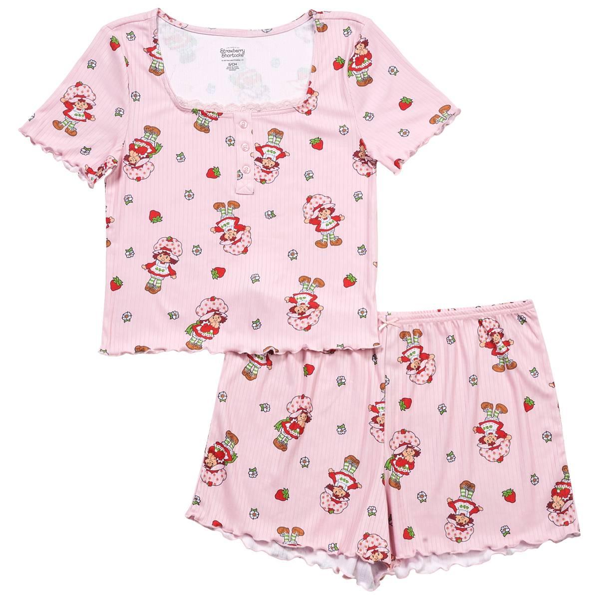 Click here for Juniors Strawberry Shortcake Lettuce Edge Henley B... prices