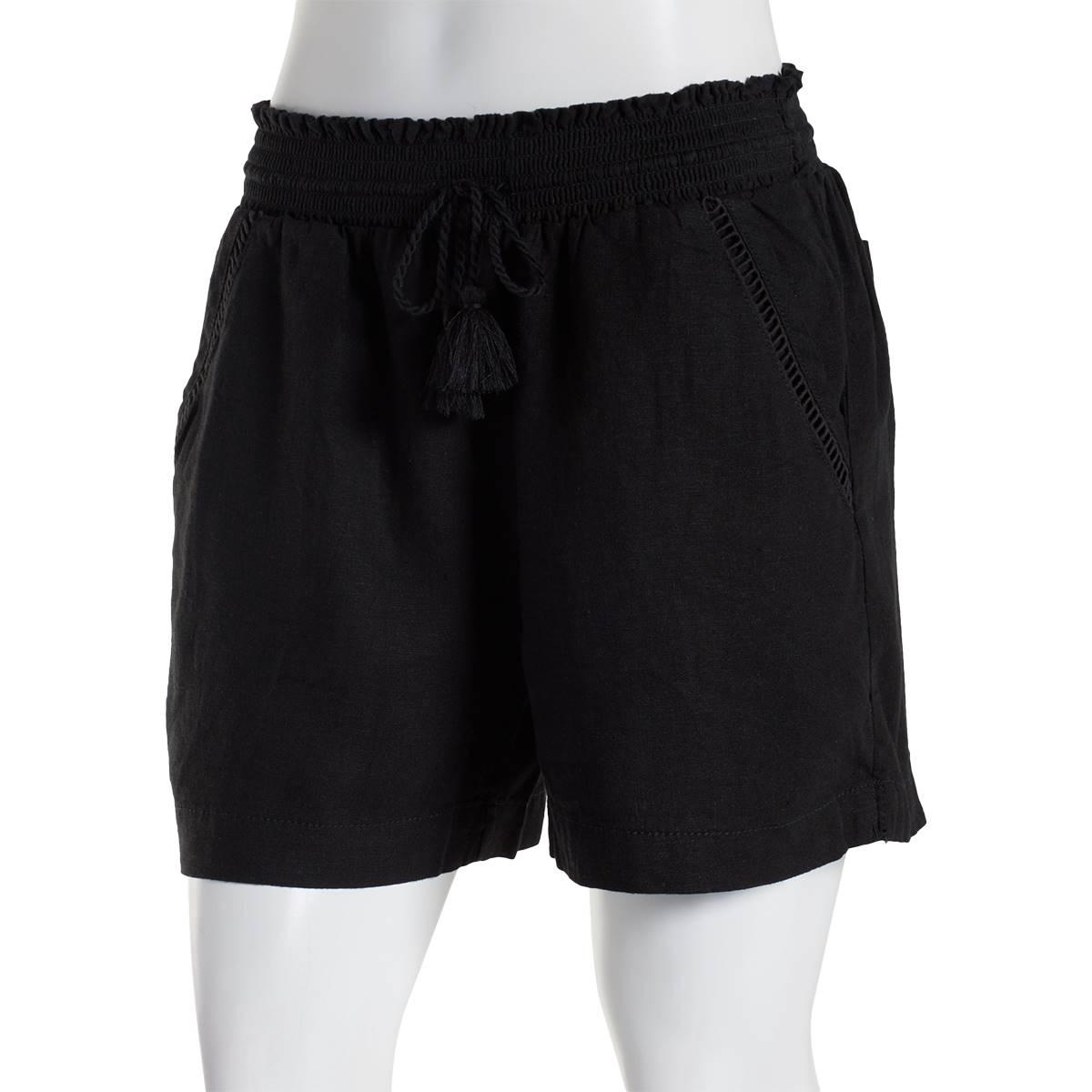 Click here for Womens Briggs Linen Shorts w/Smock Detailing prices