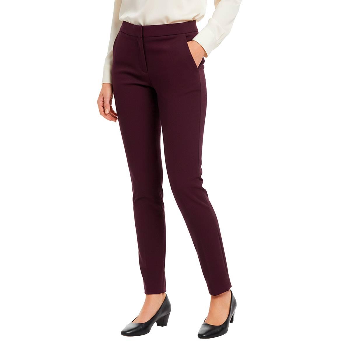 Click here for Womens Briggs Solid Elastic Waist Welt Pocket Pant... prices