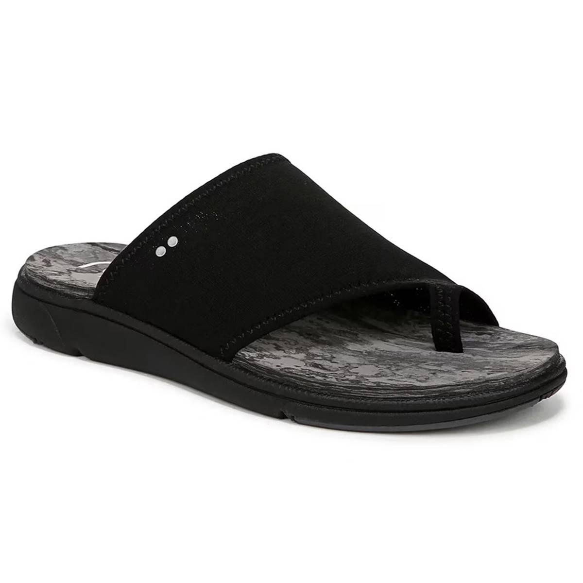 Ryka Womens Margo-Slide Toe Loop Sport Sandals - Wildflower Blue Mesh Fabric