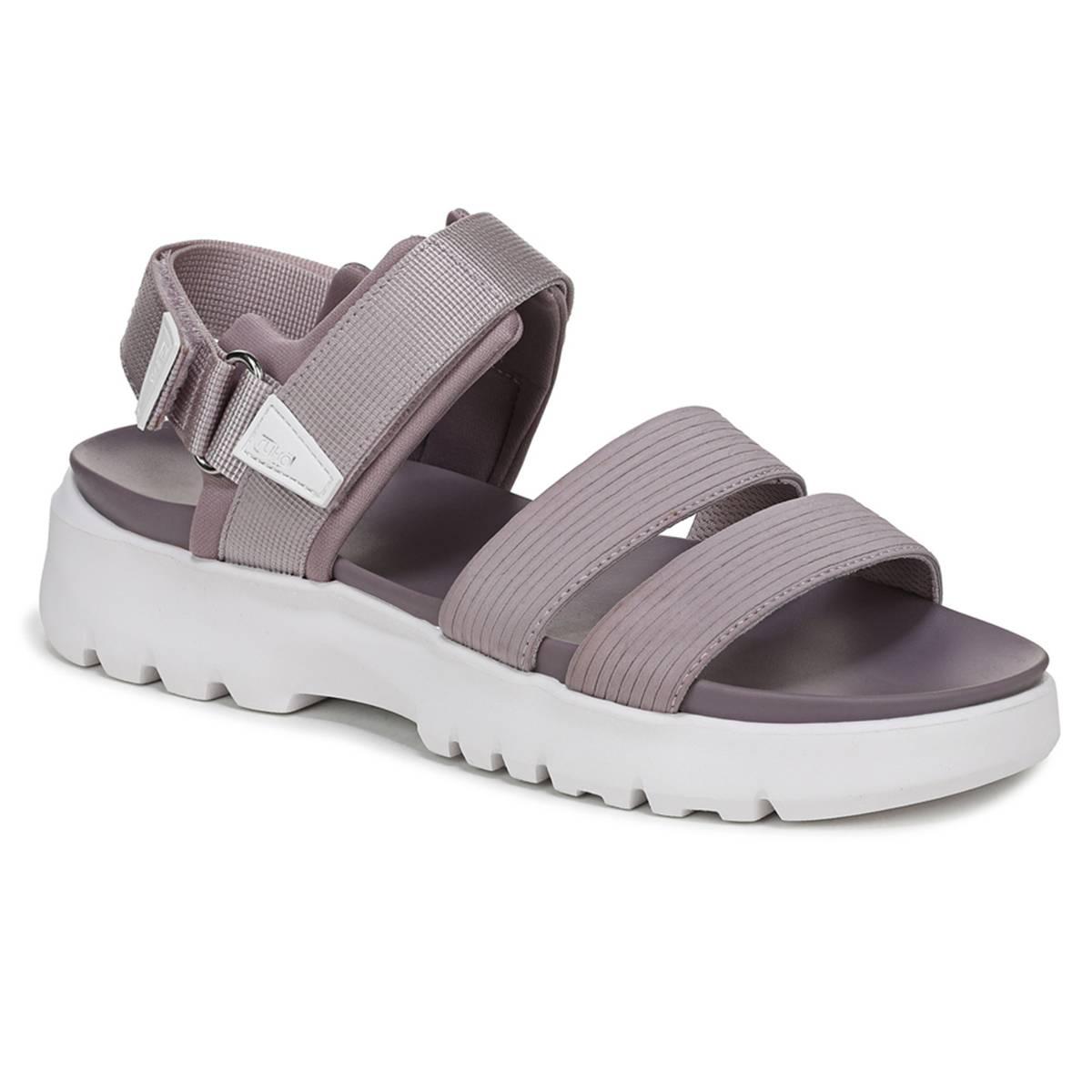 Ryka Womens Beyond Strappy Sport Sandals - Black Fabric