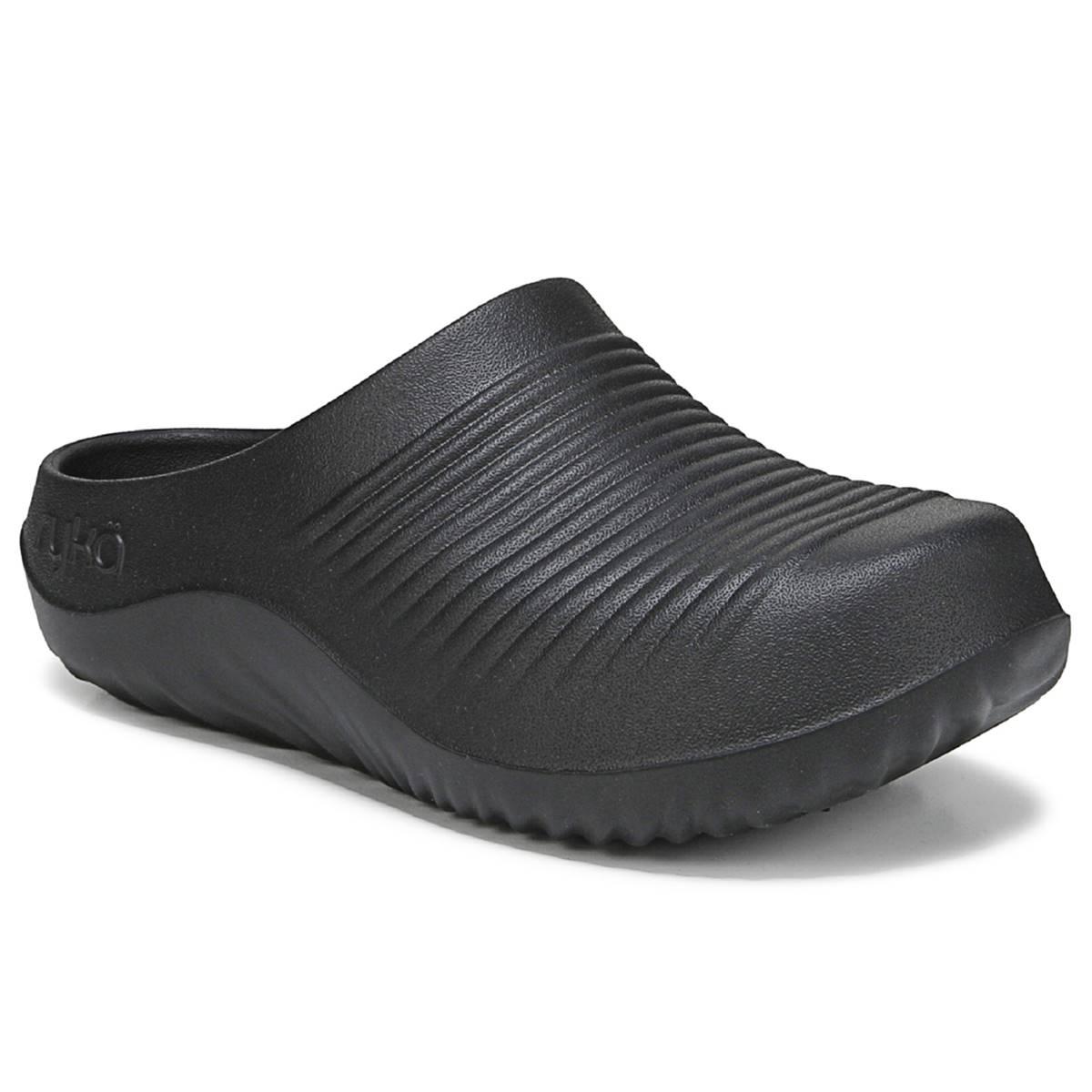 Ryka Womens Echo Recovery Round Toe Slip On Clogs - Gardenia White EVA