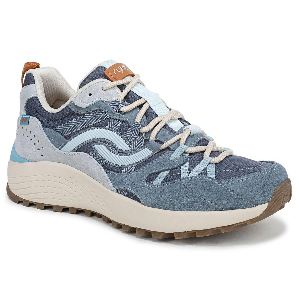 Ryka Womens Karma Trail Walking Sneakers - Taupe Multi Suede/Mesh
