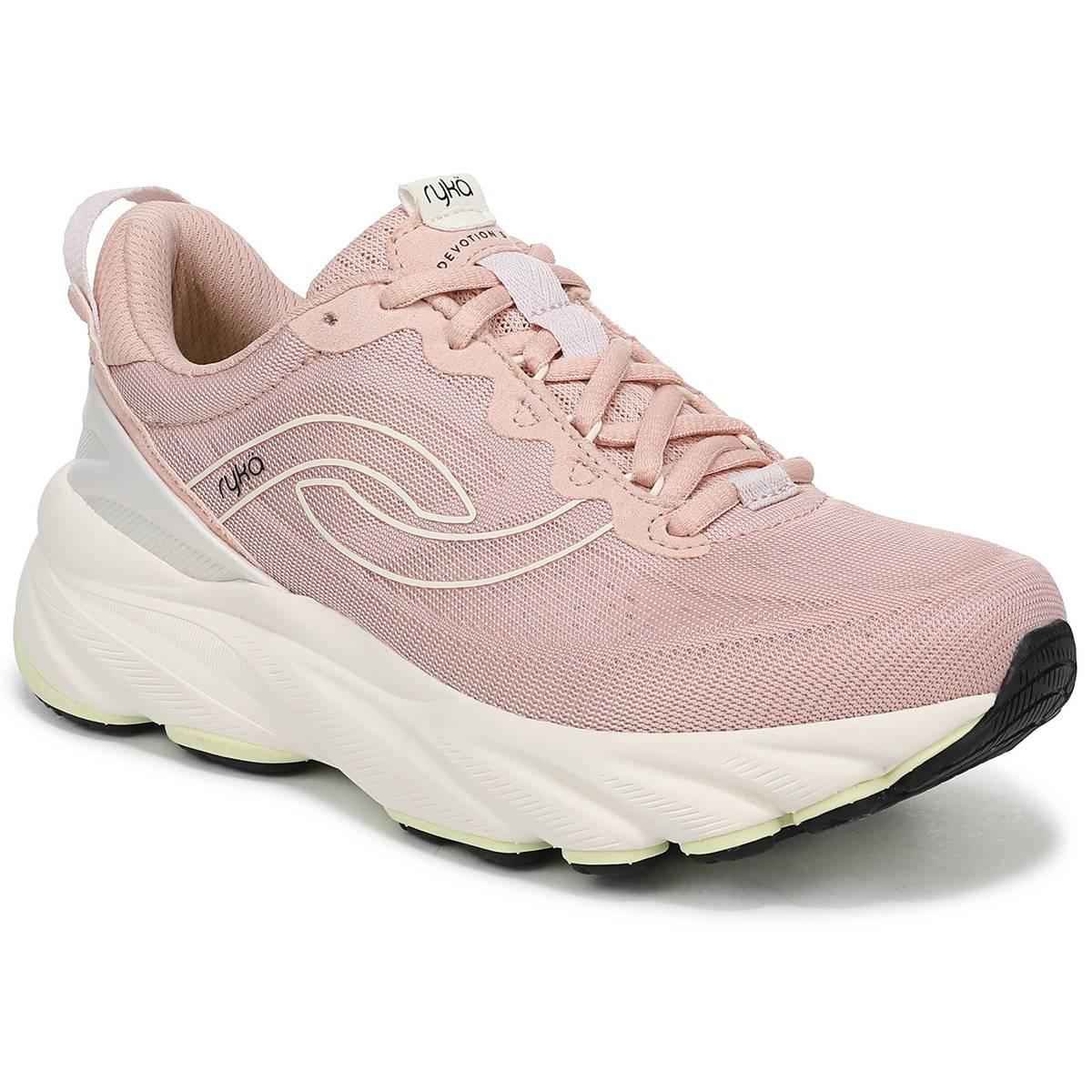 Ryka Womens Devotion Swift Round Toe Sneakers - Cameo Blush Mesh