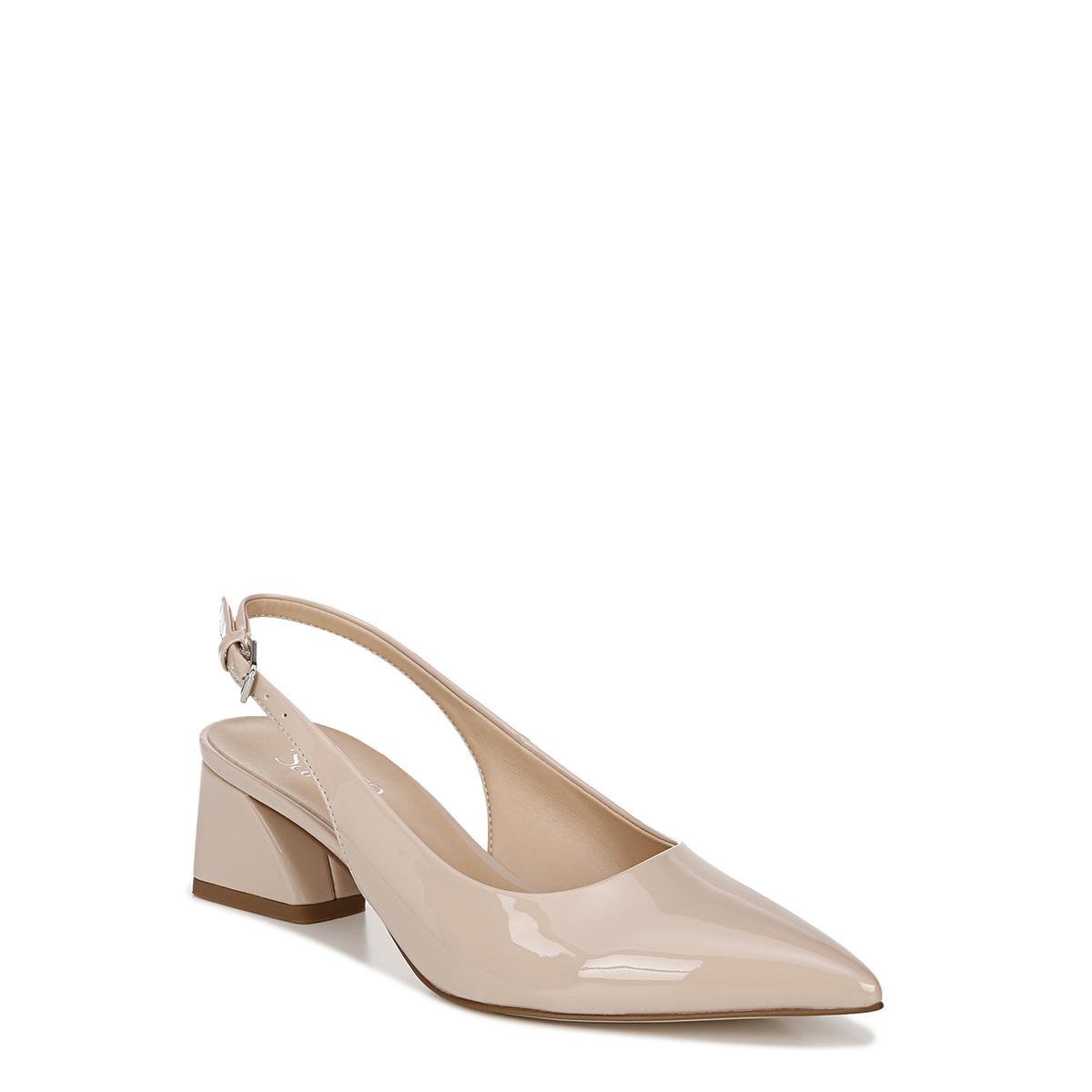 Womens Franco Sarto L-Racer Patent Slingback Pumps