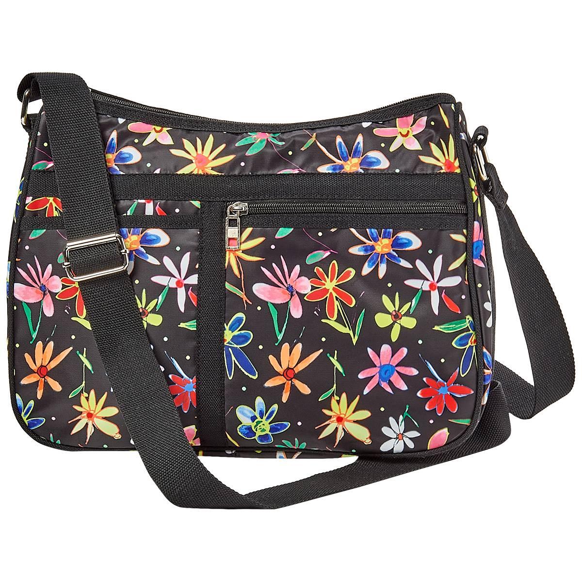 Click here for Bueno Floral Pop Nylon Hobo prices