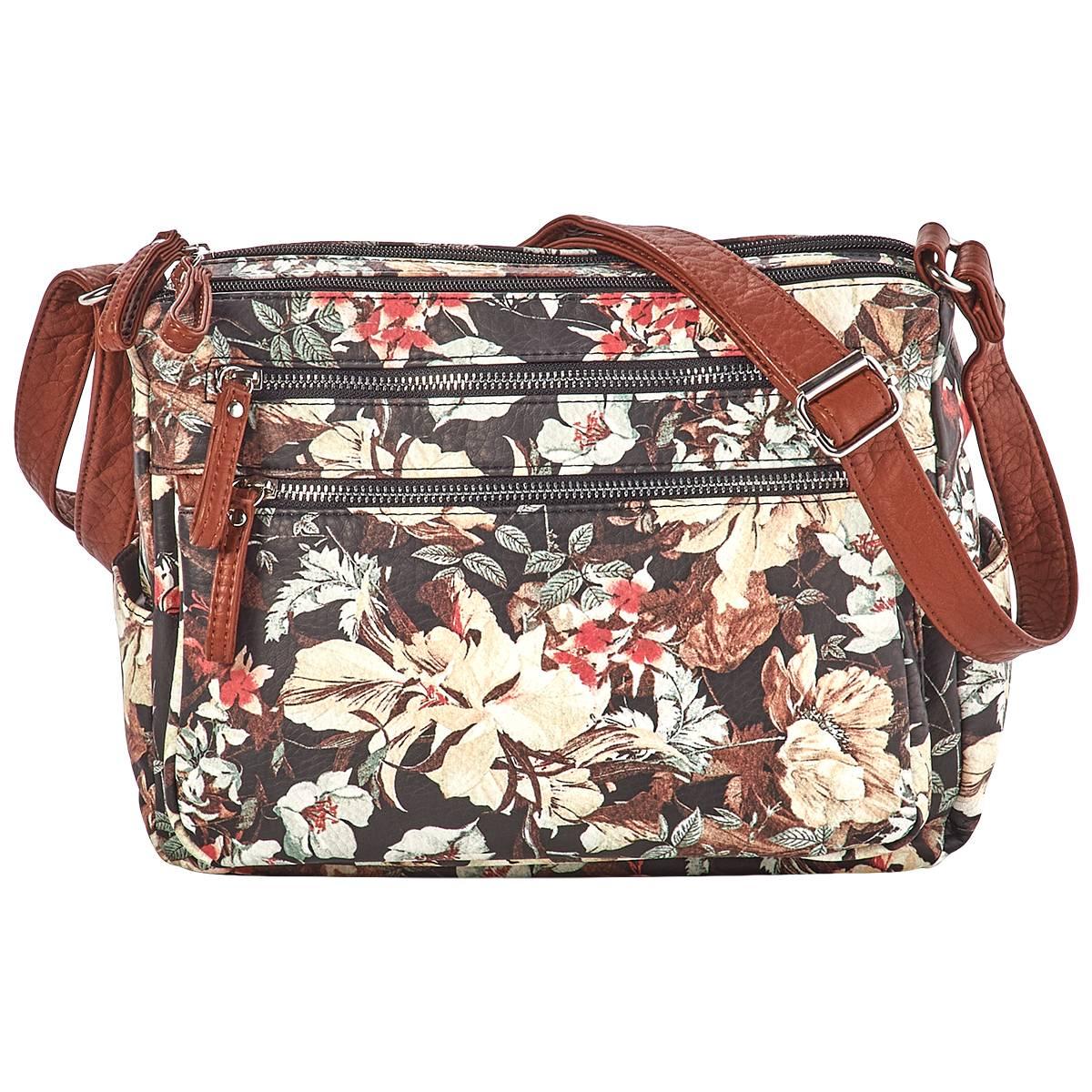 Click here for Bueno Multi-Zip Floral Camera Washed Hobo prices