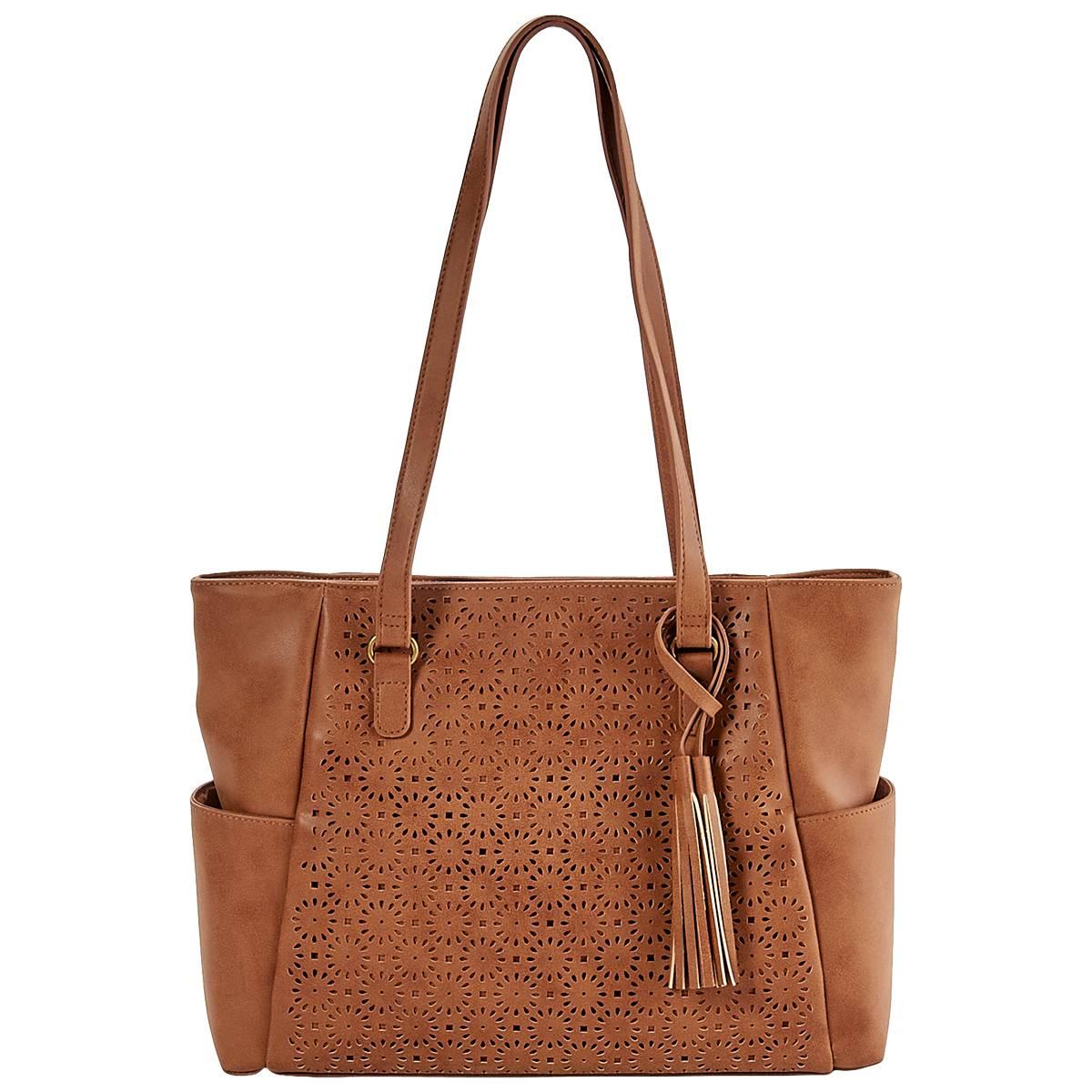 Click here for Bueno Geometric Flower Tote prices