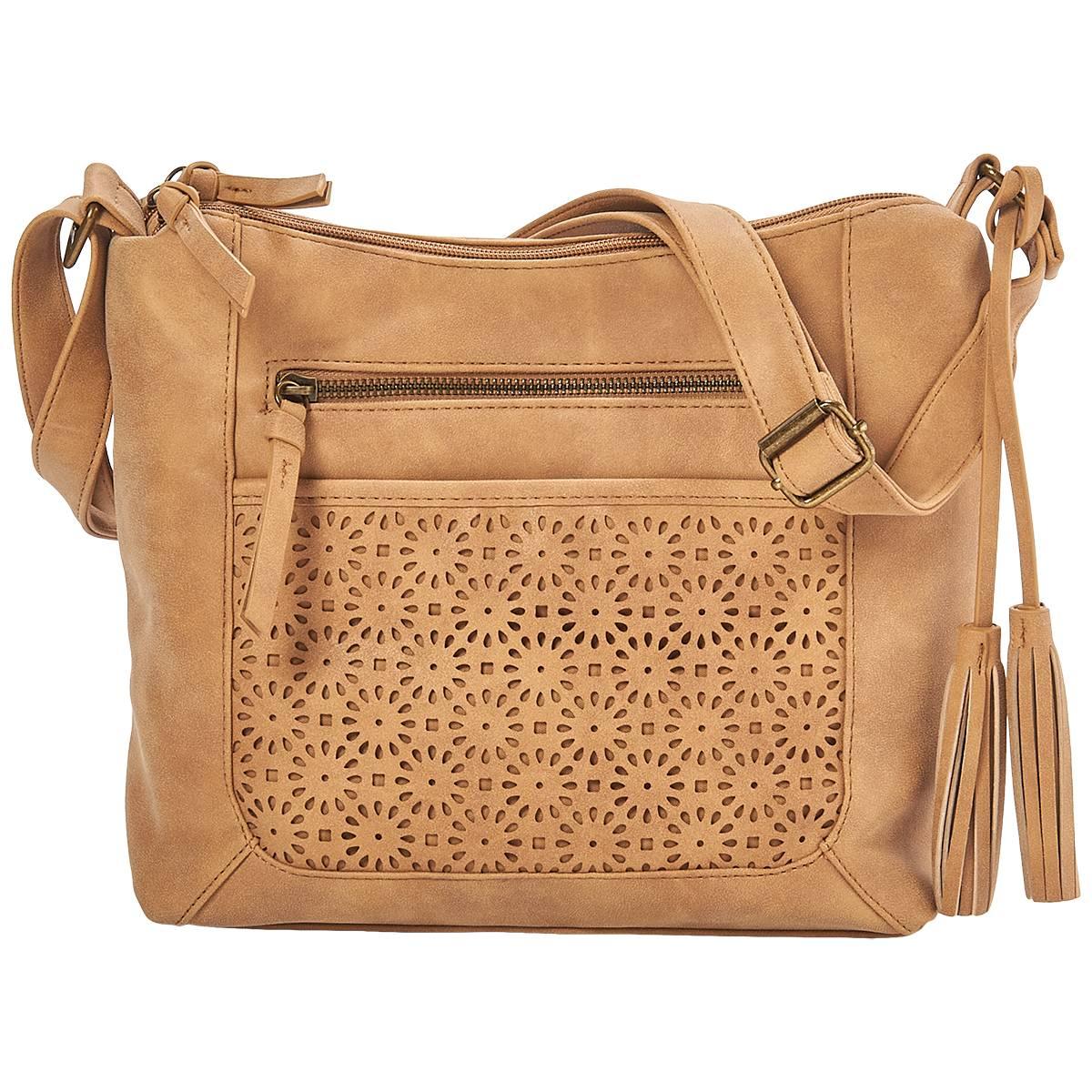 Click here for Bueno Geometric Flower Hobo prices
