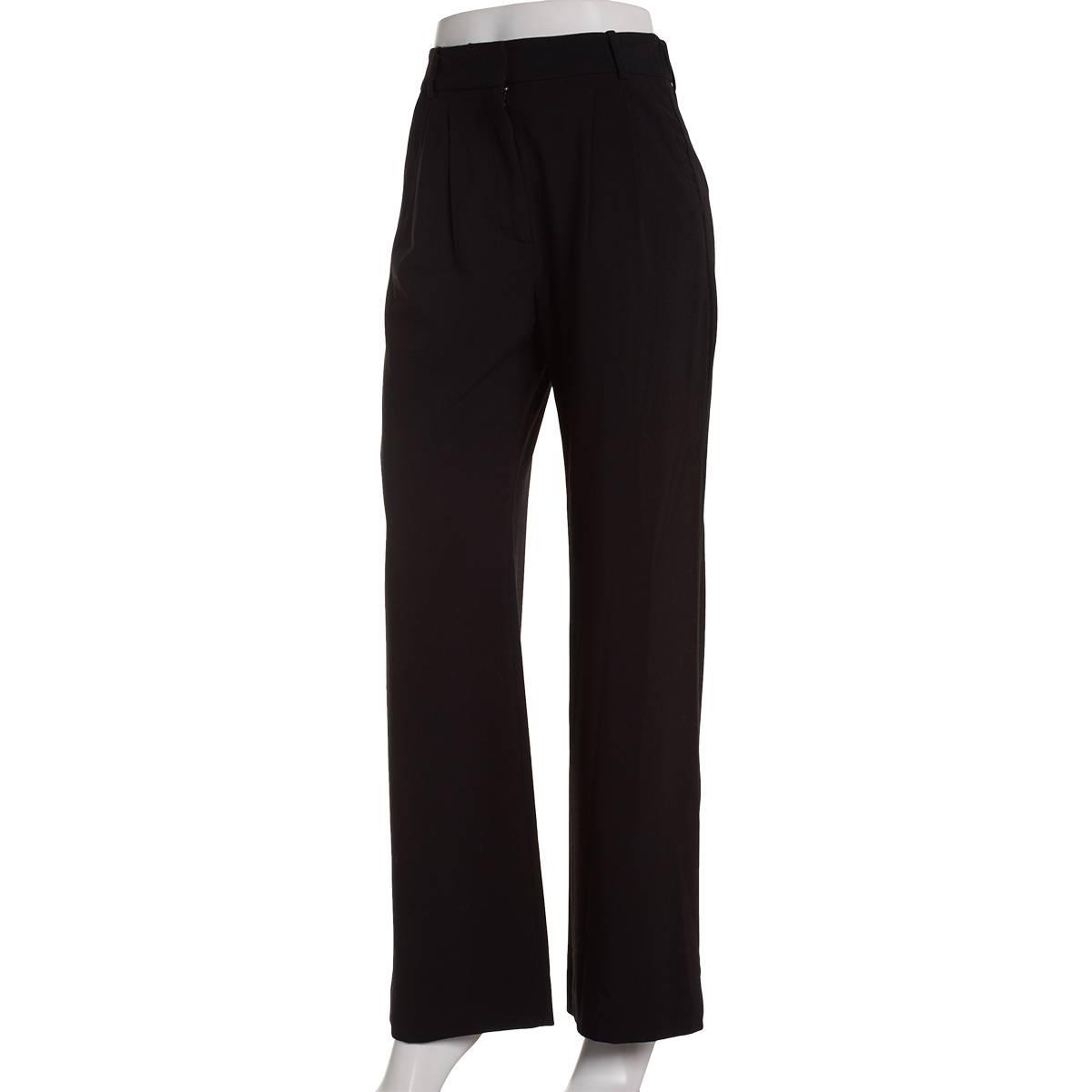 Bcx Juniors Pleated-Front Wide-Leg Pants - Black