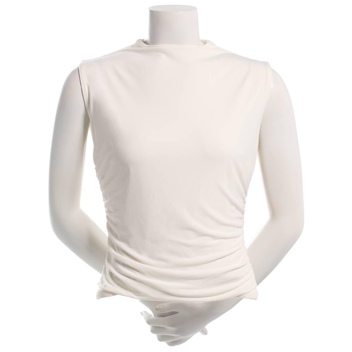 Click here for Juniors A. Byer Funnel Neck Side Ruch Tank Top prices