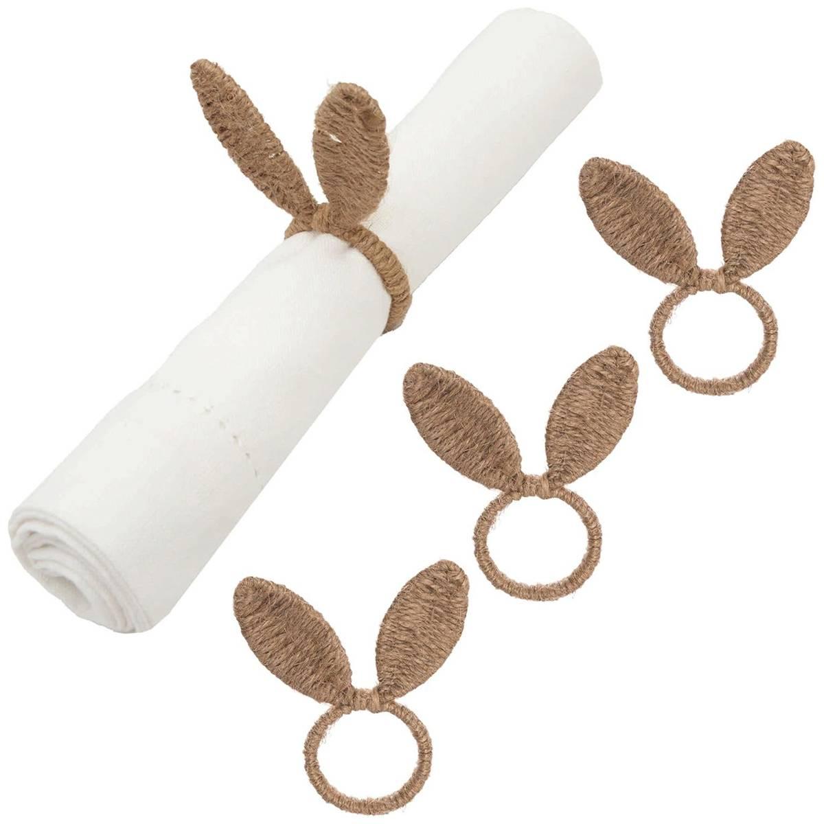 Click here for Natural Bunny Ears Napkin Ring Set Of 4 prices