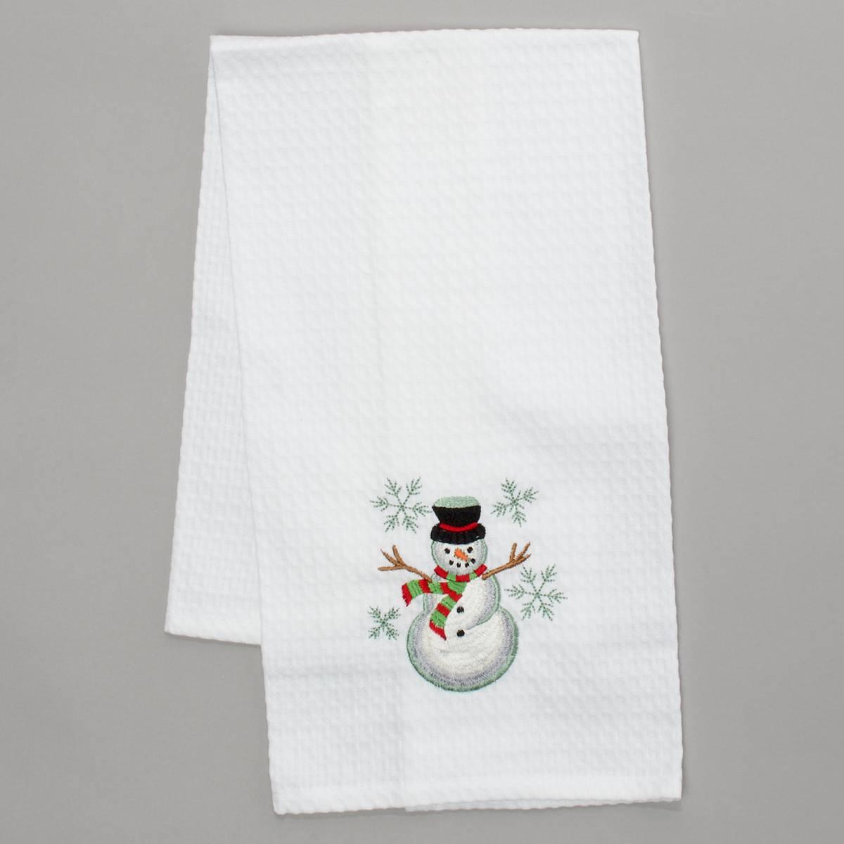Click here for Frosted Snowman Waffle Kitchen Towel prices
