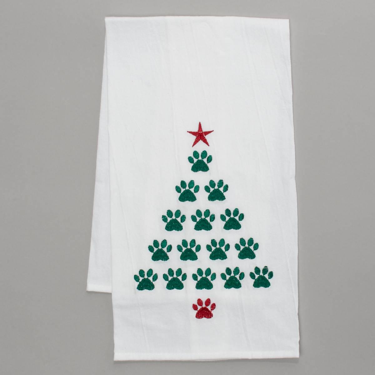 Click here for Christmas Tree Paws Flour Sack Kitchen Towel prices