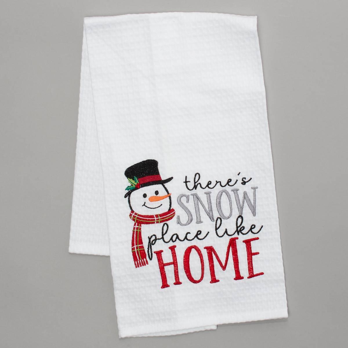 Click here for Snow Place Like Home Waffle Kitchen Towel prices