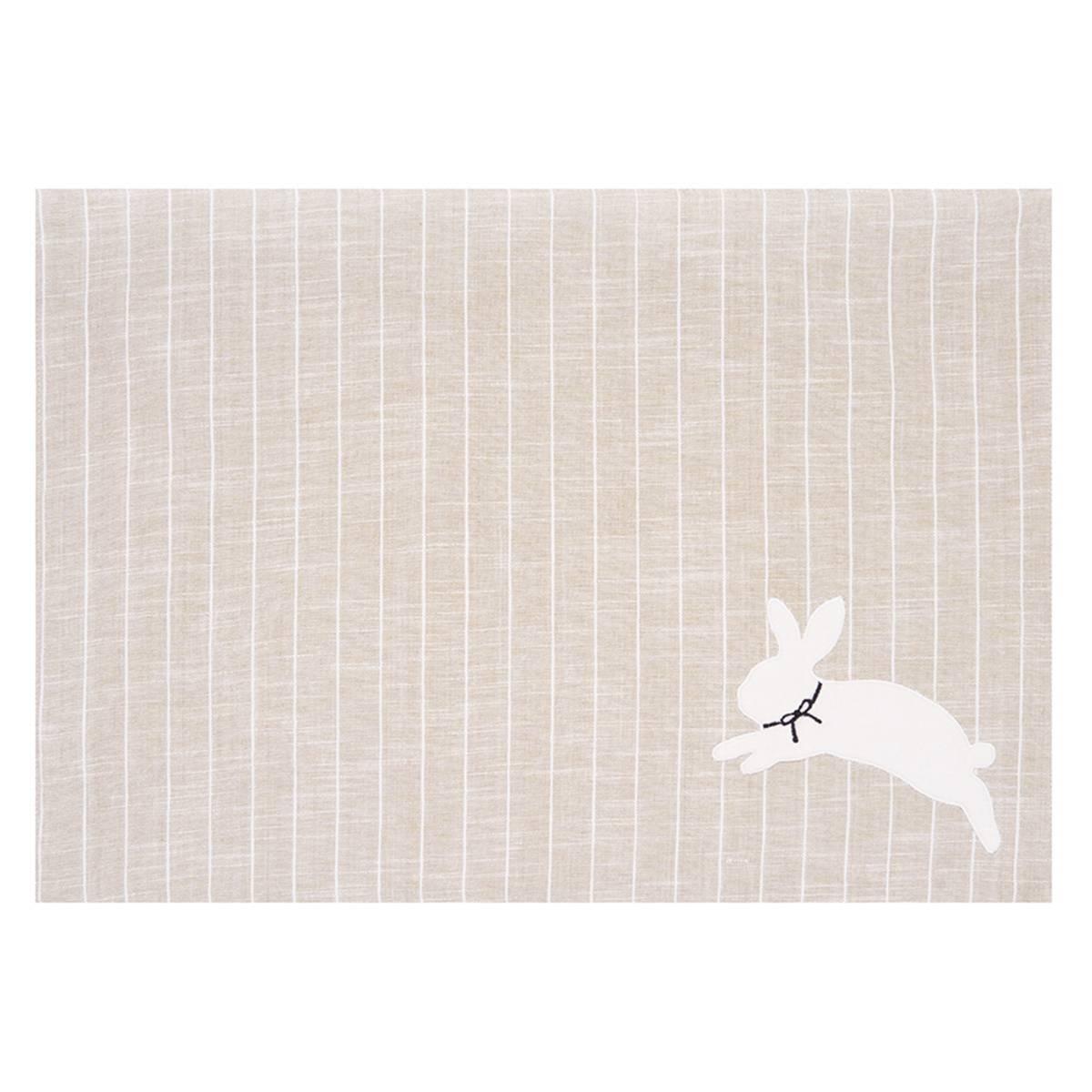 Click here for White Bunny Hop Stripe Placemat prices