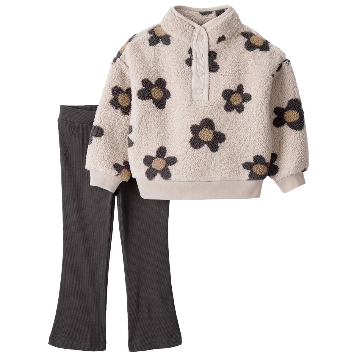 Click here for Toddler Girl Carters(R) Floral Sherpa Top & Flare... prices