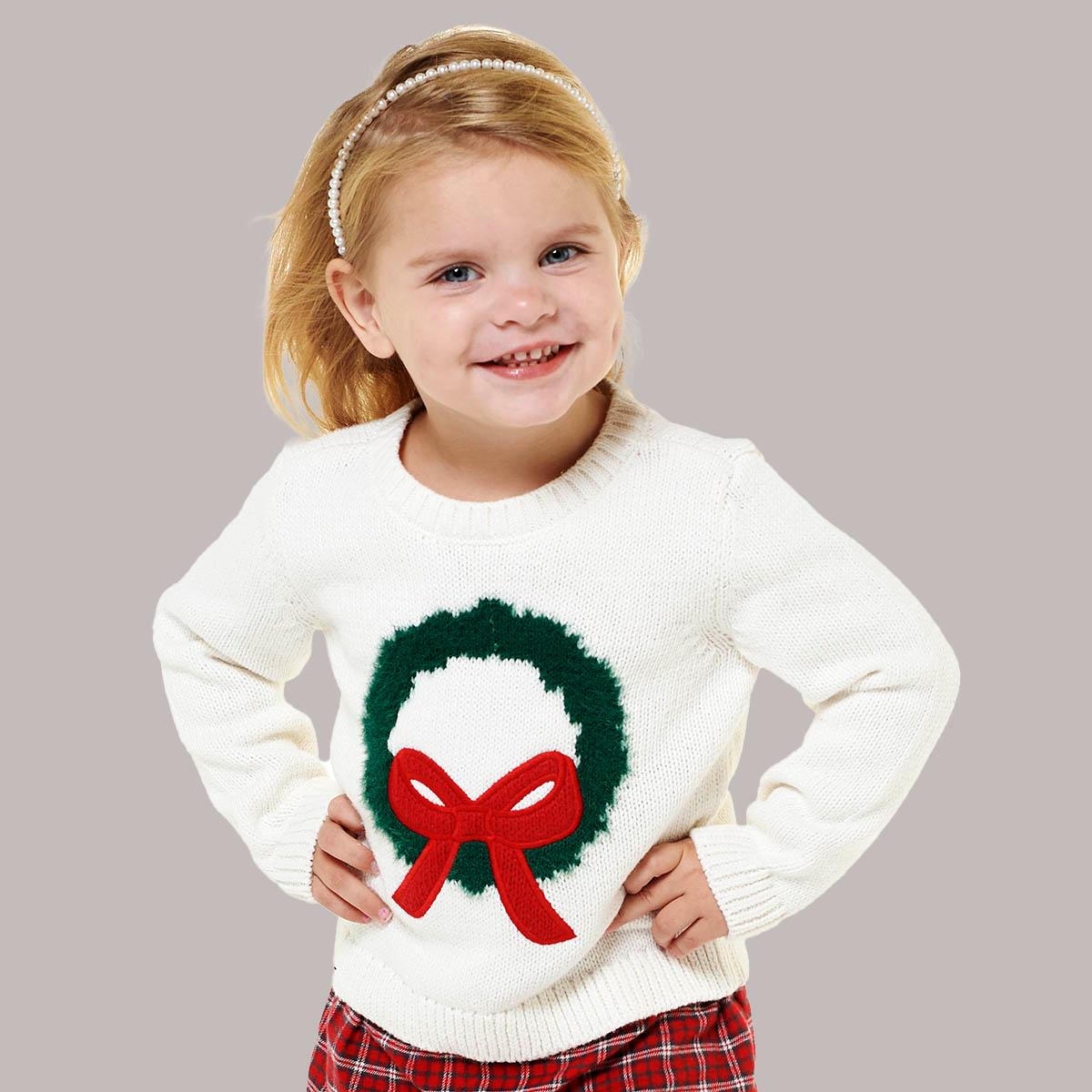 Click here for Toddler Girl Carters(R) Wreath Sweater prices