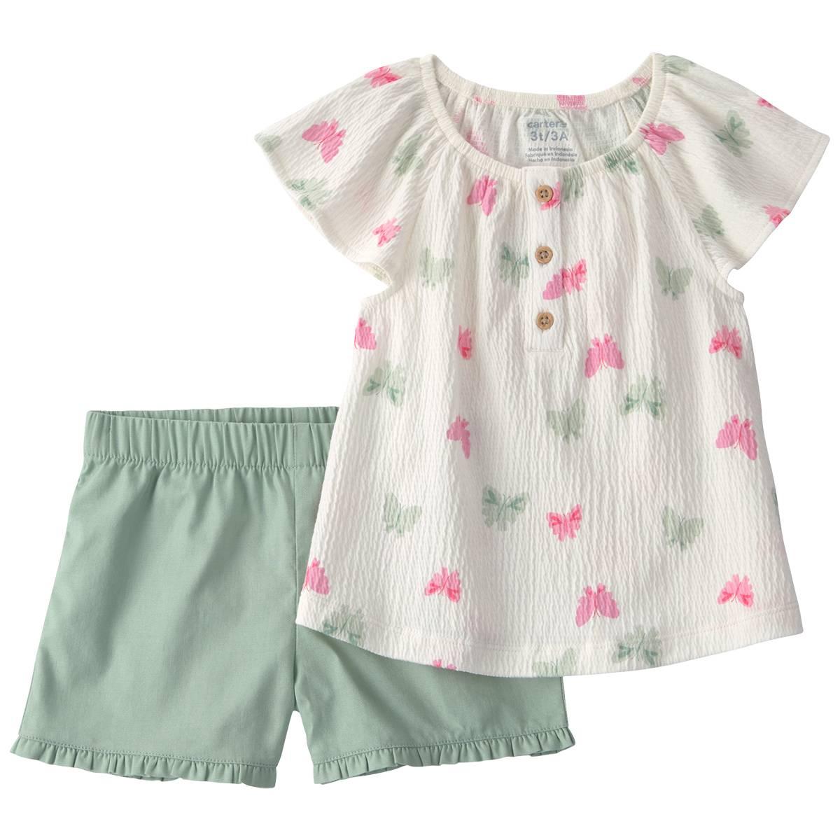 Click here for Toddler Girl Carters(R) Butterfly Print Short Set prices