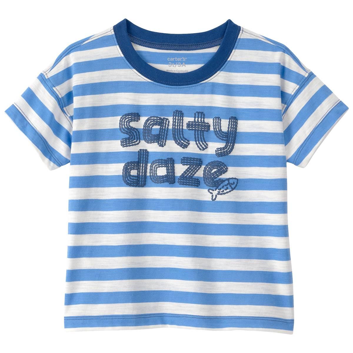 Click here for Toddler Boy Carters(R) Salty Daze Stripe T-Shirt prices