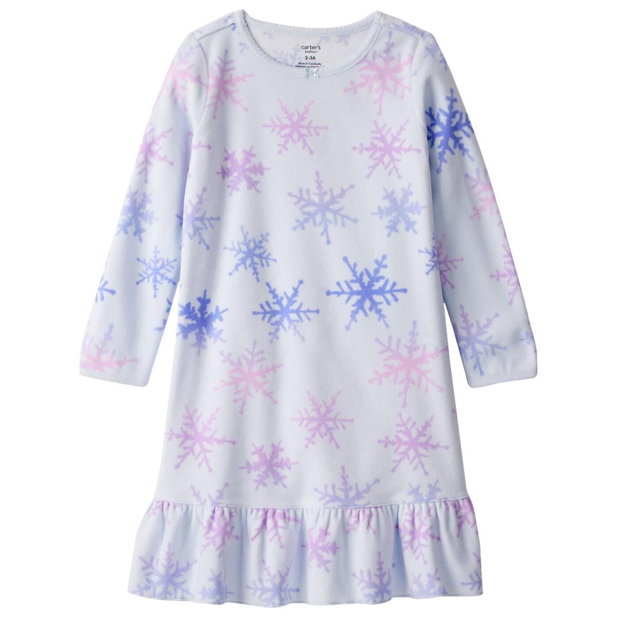 Click here for Girls Carters Long Sleeve Ombre Snowflake Nightgow... prices