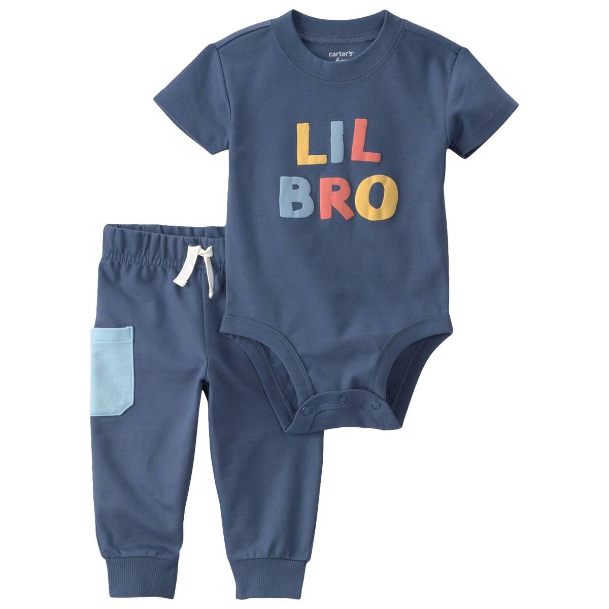 Click here for Baby Boy (3-24M) Carters(R) Lil Bro Bodysuit & Jog... prices