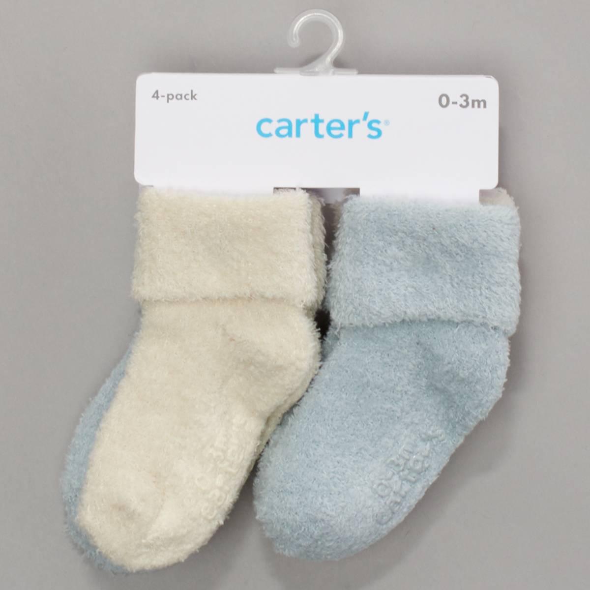 Click here for Baby Boy (NB-12M) Carters(R) 4pk. Solid Chenille S... prices