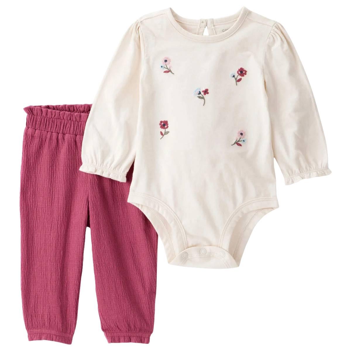 Click here for Baby Girl (3-24m) Carters(R) Floral Bodysuit & Tex... prices