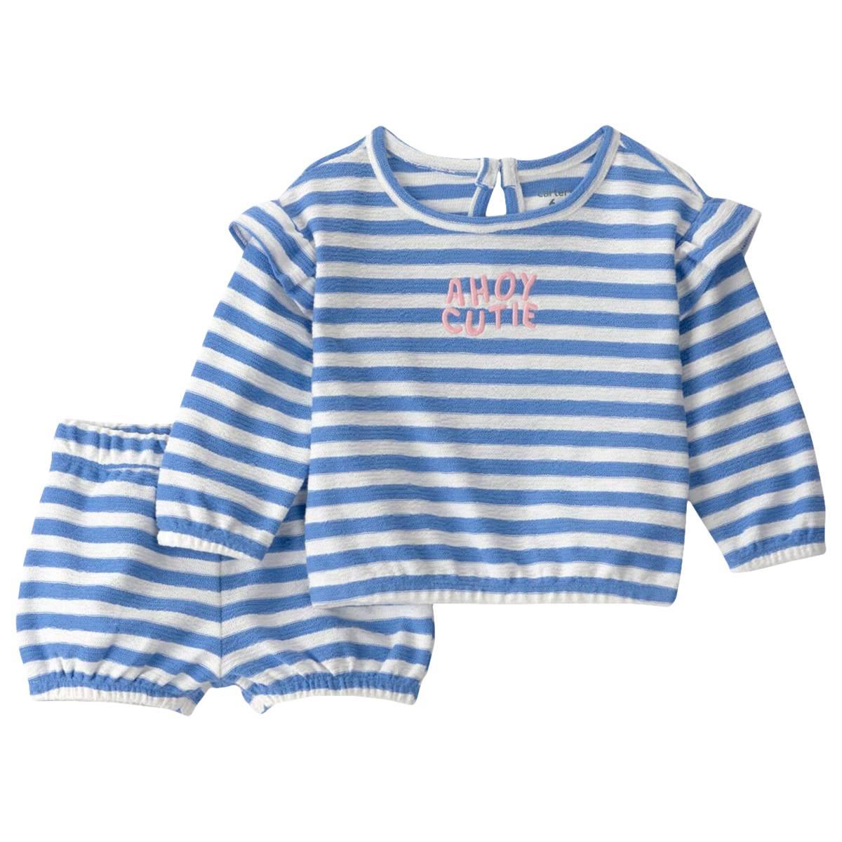 Click here for Baby Girl (3-24M) Carters(R) Ahoy Cutie Ruffled Sh... prices