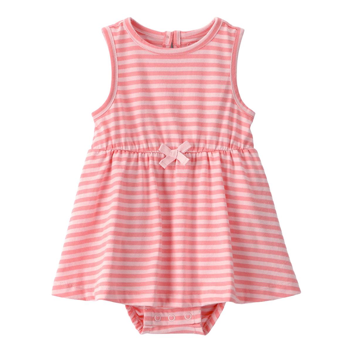 Click here for Baby Girl (3-18M) Carters Pink Stripe Sunsuit prices