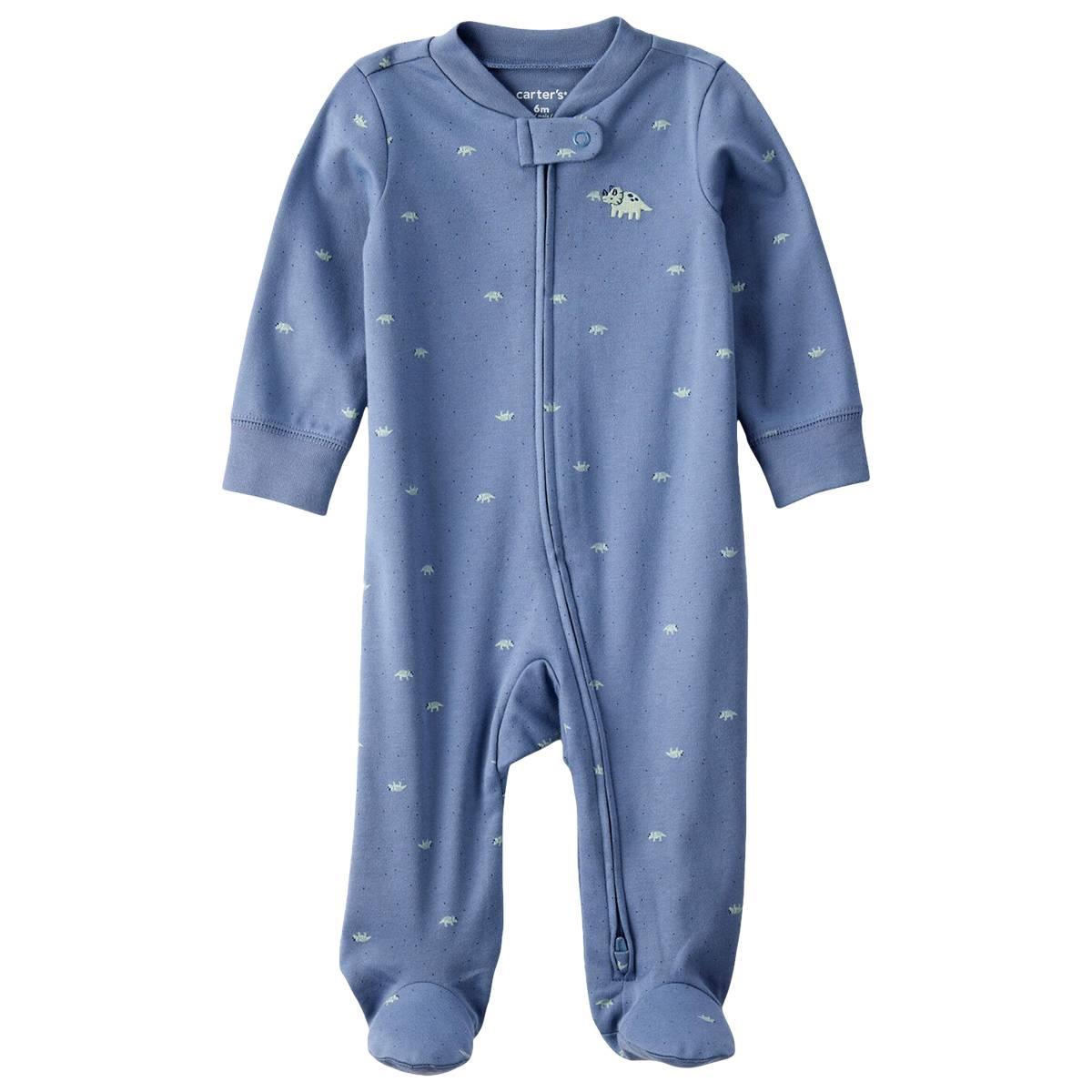 Baby Boy (NB-9M) Carters(R) Triceratops Embroidered Sleeper
