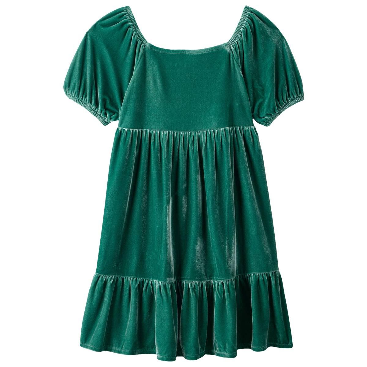Click here for Girls Carters Short Sleeve Solid Velvet Dress prices