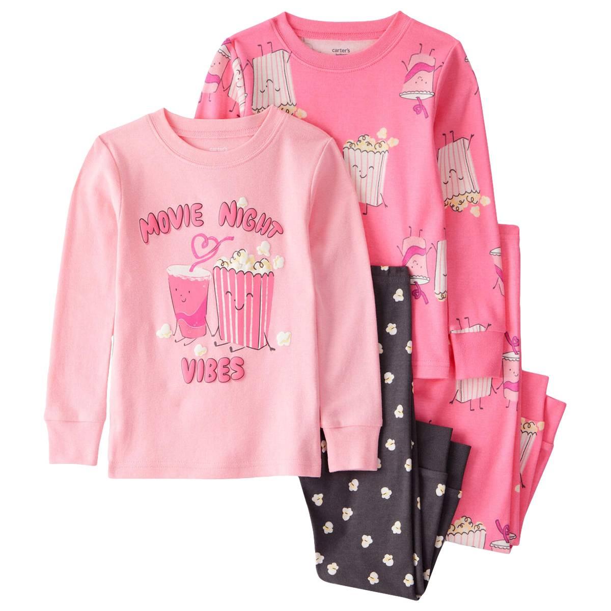 Click here for Toddler Girl Carters(R) 4pc. Movie Night Vibes Paj... prices