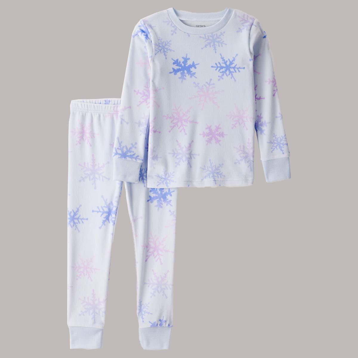 Click here for Toddler Girl Carters(R) 2pc. Snowflake Velboa Paja... prices