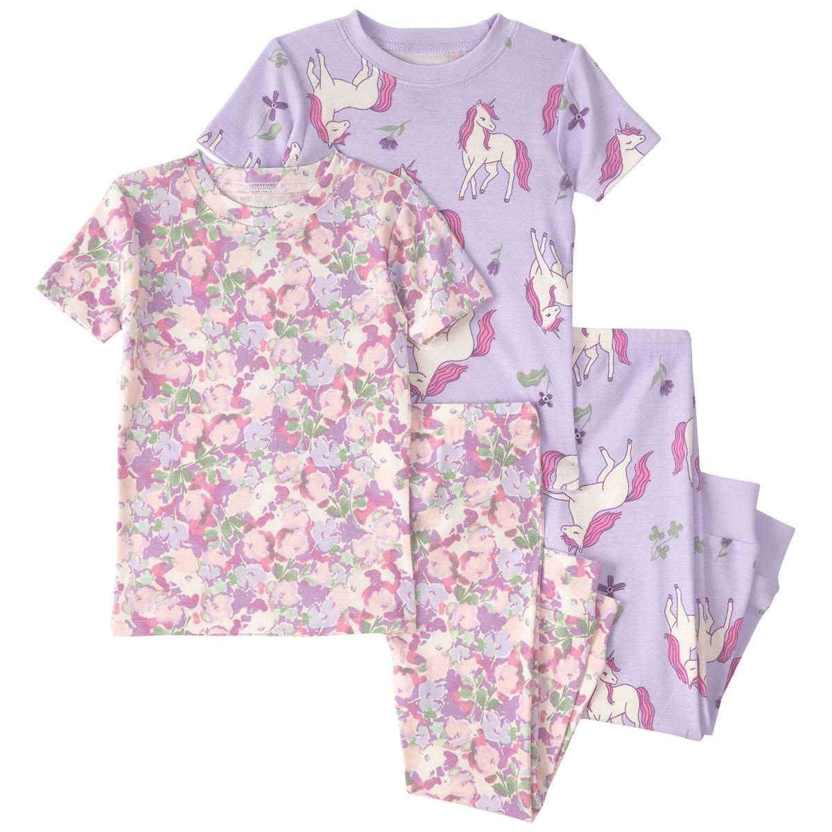 Click here for Toddler Girl Carters(R) 4pc. Unicorn & Floral Cott... prices