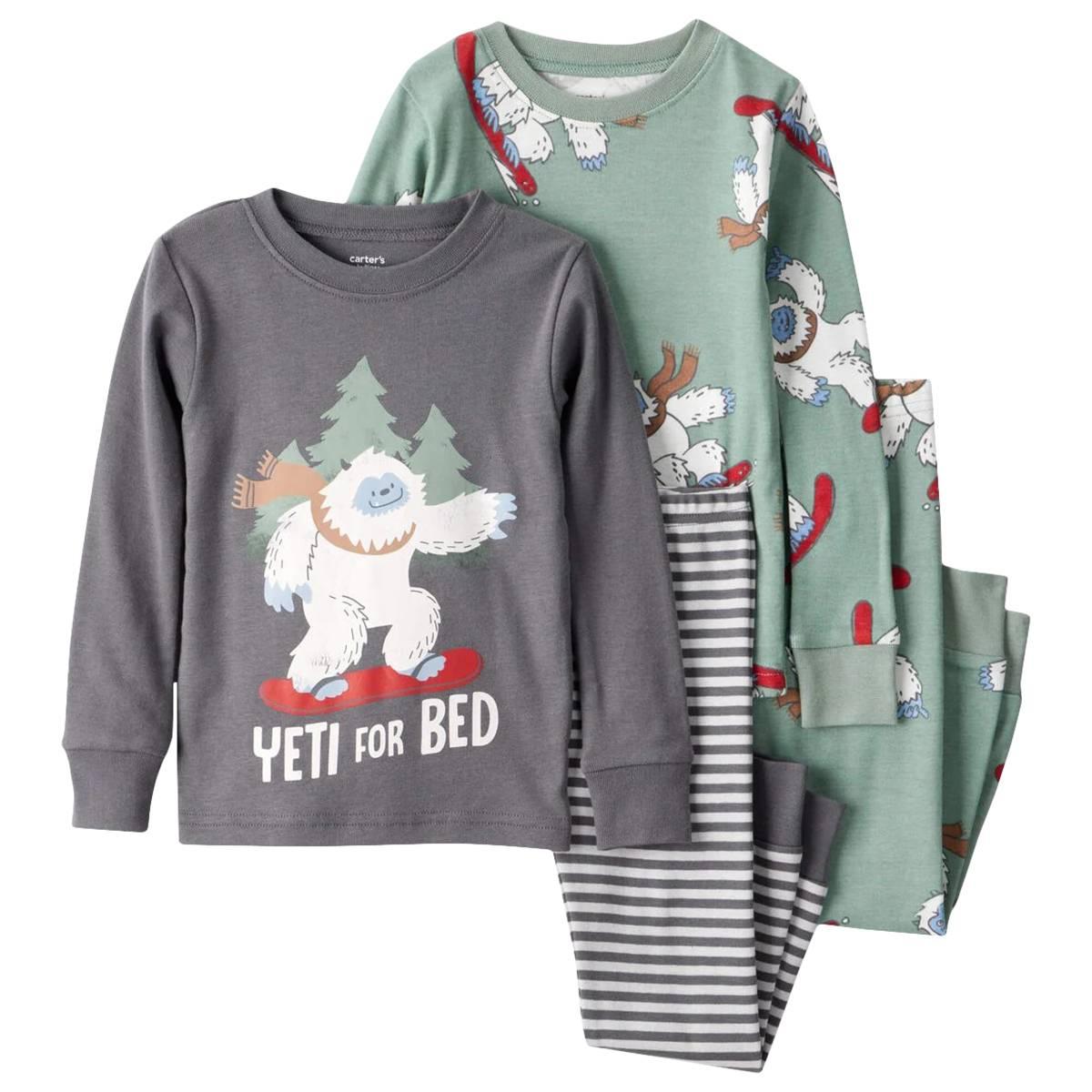 Click here for Toddler Boy Carters(R) 4pc. Yeti for Bed Cotton Pa... prices