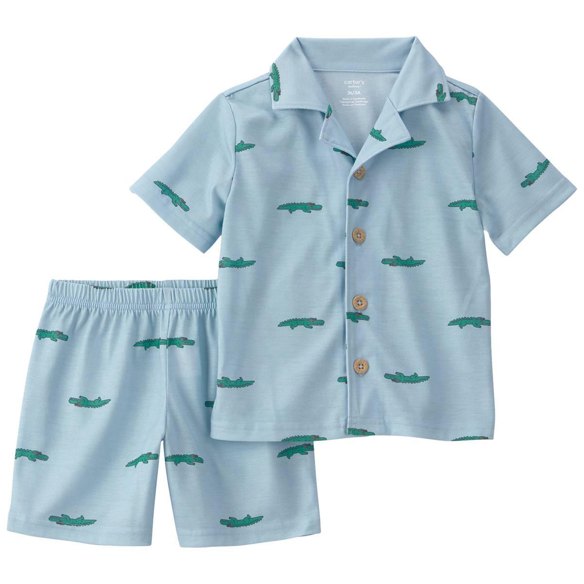 Click here for Toddler Boy Carters(R) 2pc. Alligator Pajama Set prices