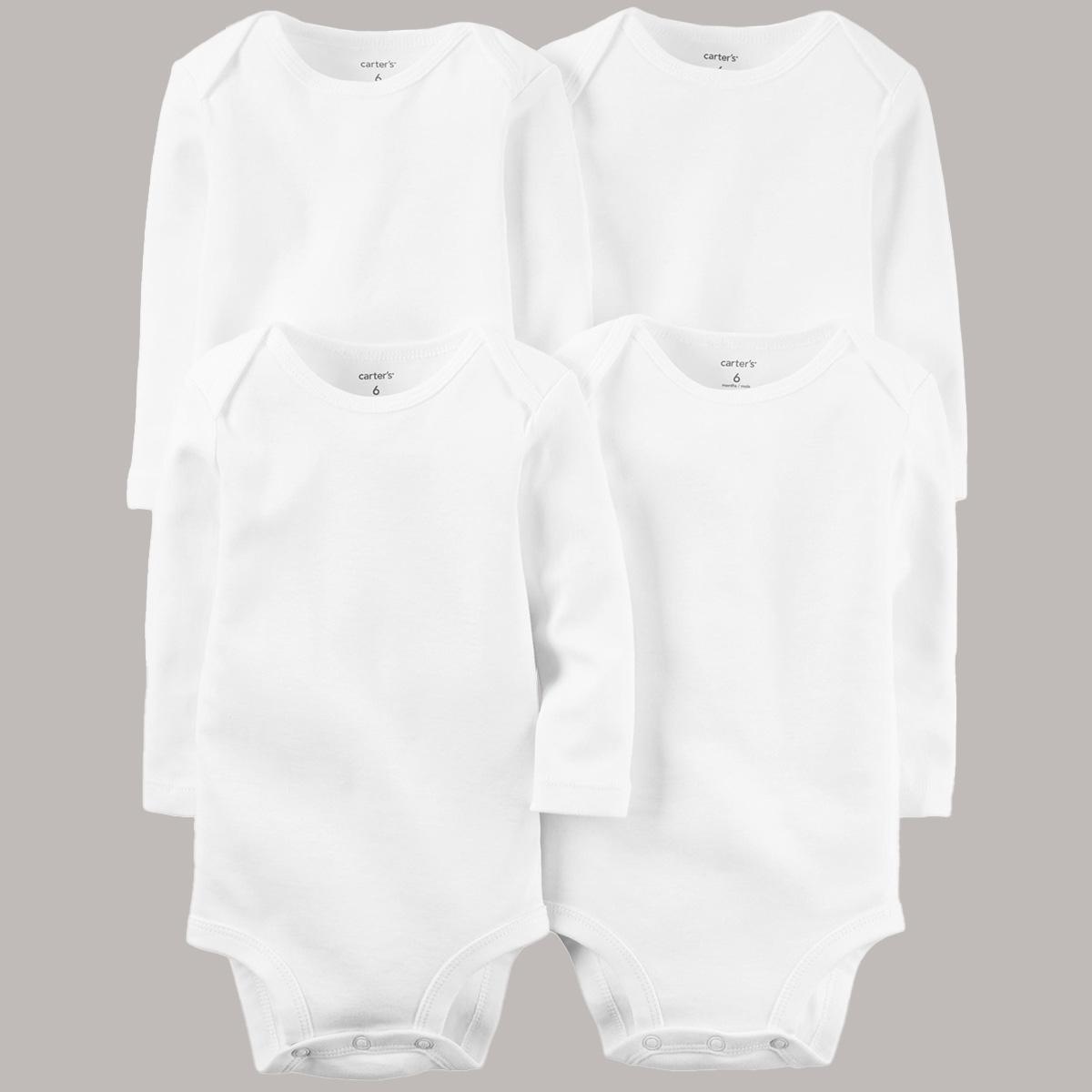 Click here for Baby Unisex (NB-24M) Carters(R) 4pk. Long Sleeve W... prices